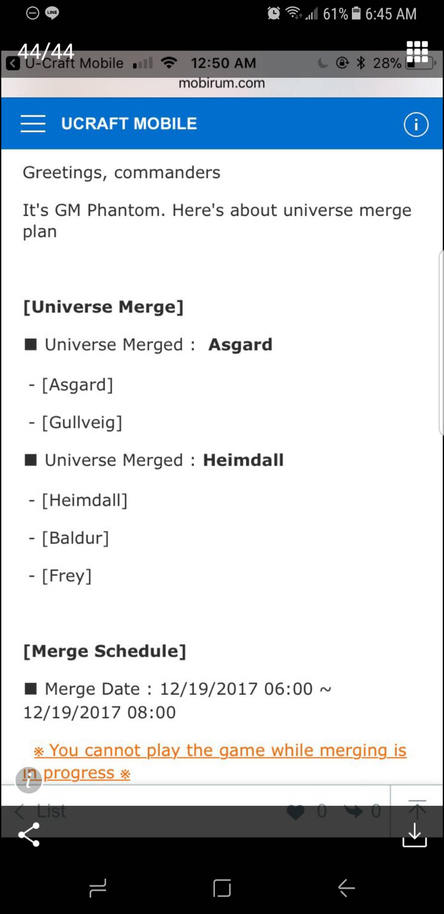 【情報】有伺服器要合併囉! @U-Craft Mobile 哈啦板 - 巴哈姆特