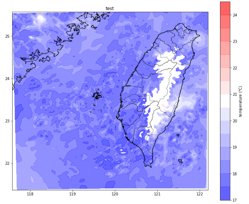 (筆記2) 使用python的Basemap (2) - MetPy和wrf-python的內插 - micky85lu的創作 - 巴哈姆特