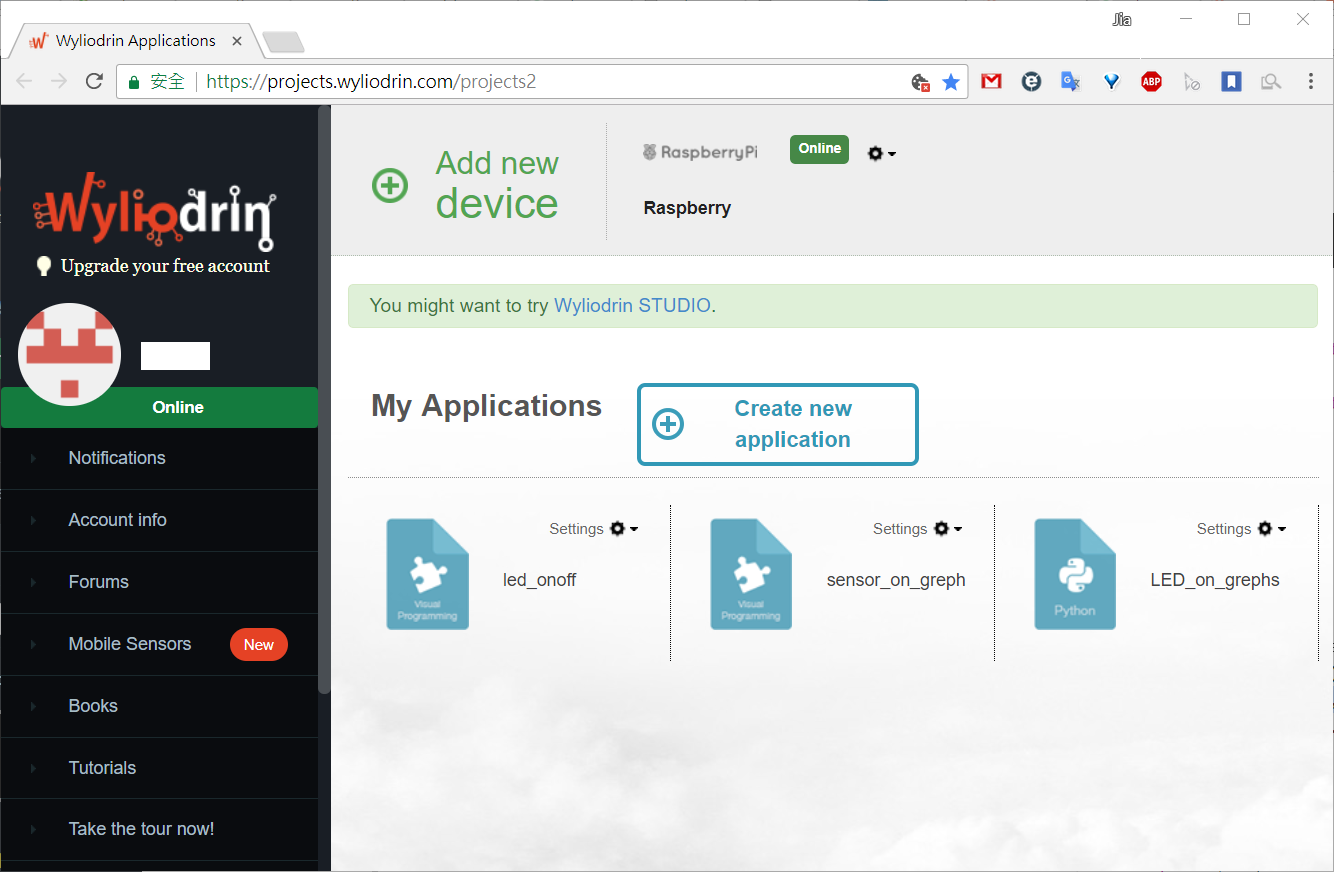 Wyliodrin介紹及創建教學–使用Raspberry Pi 3 (1) - g919233的創作 - 巴哈姆特