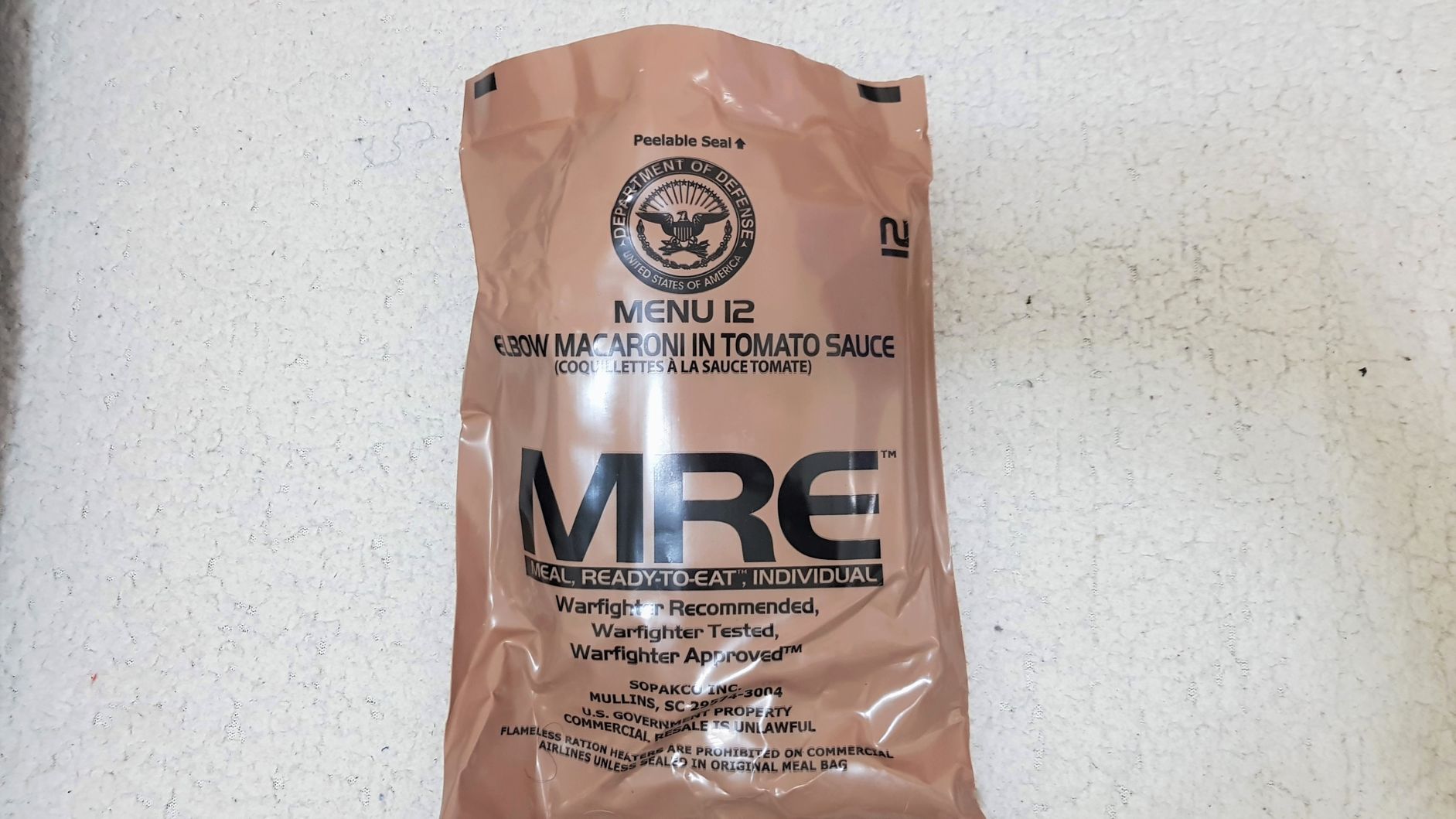 【心得】美軍MRE Menu 12 開箱試吃 @軍事策略 哈啦板 - 巴哈姆特