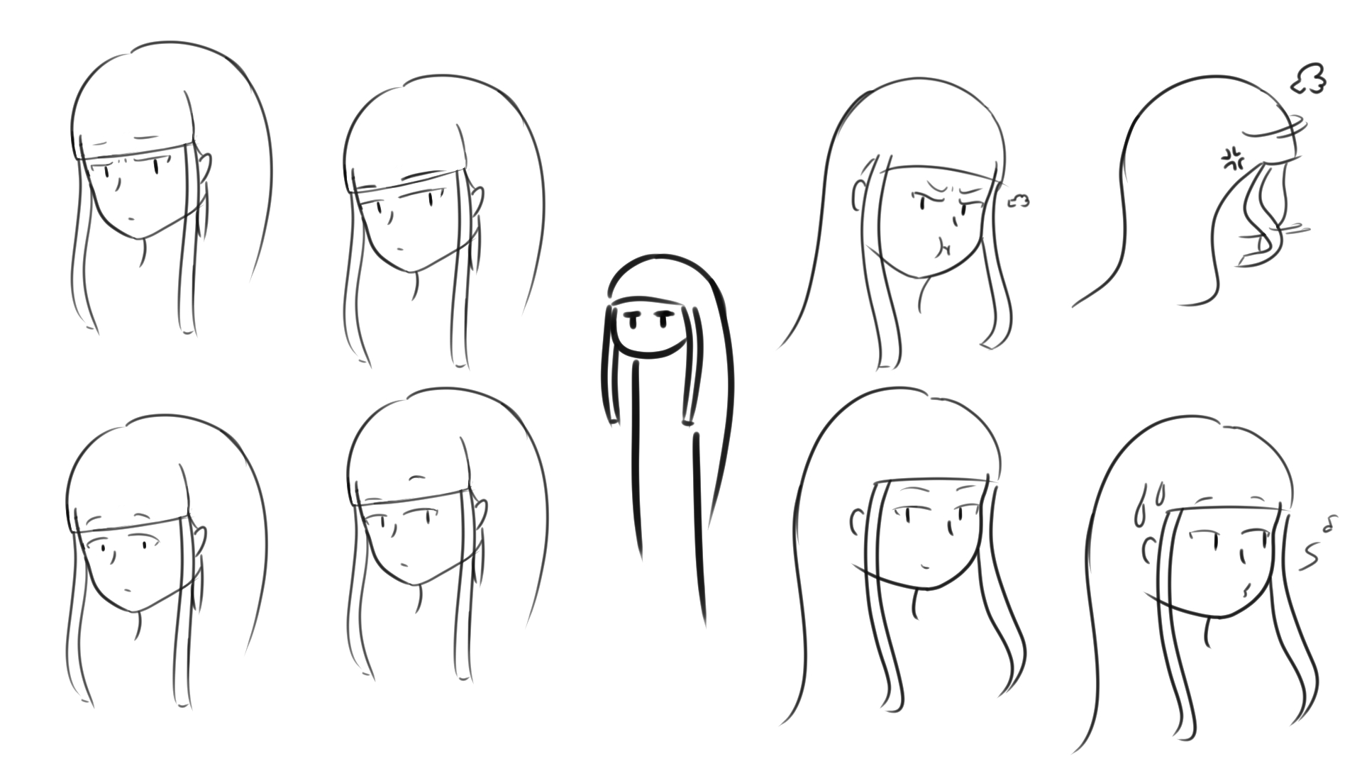 （爆肝畫）表情練習 - GodLeader的創作 - 巴哈姆特