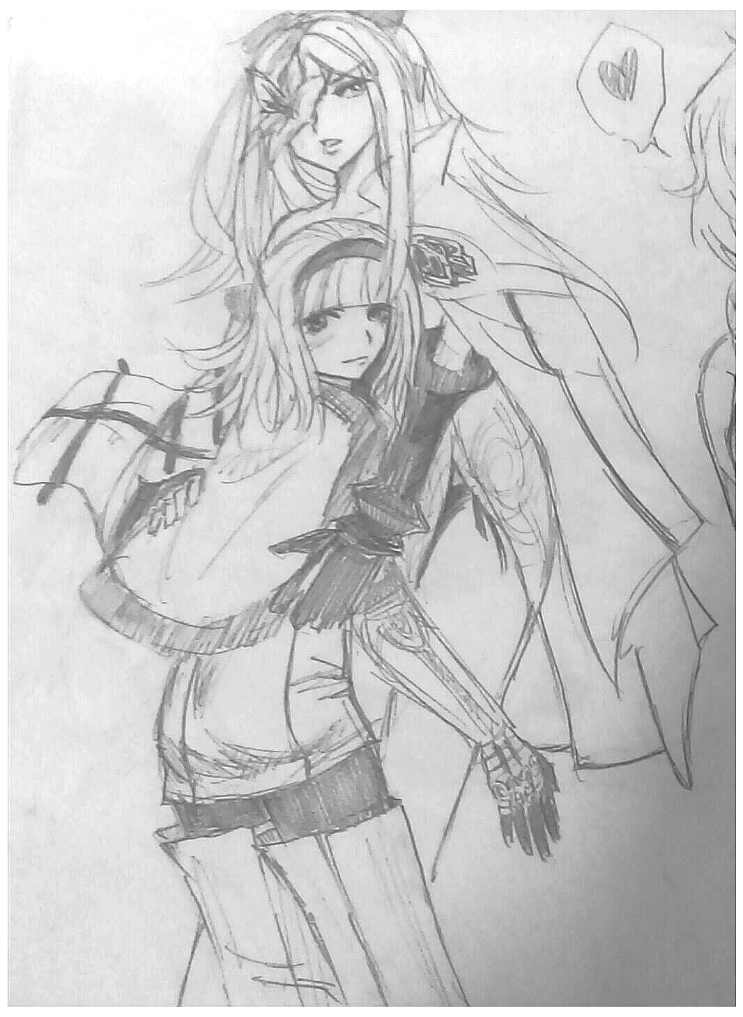 zero與one合圖。 - ash62646的創作 - 巴哈姆特