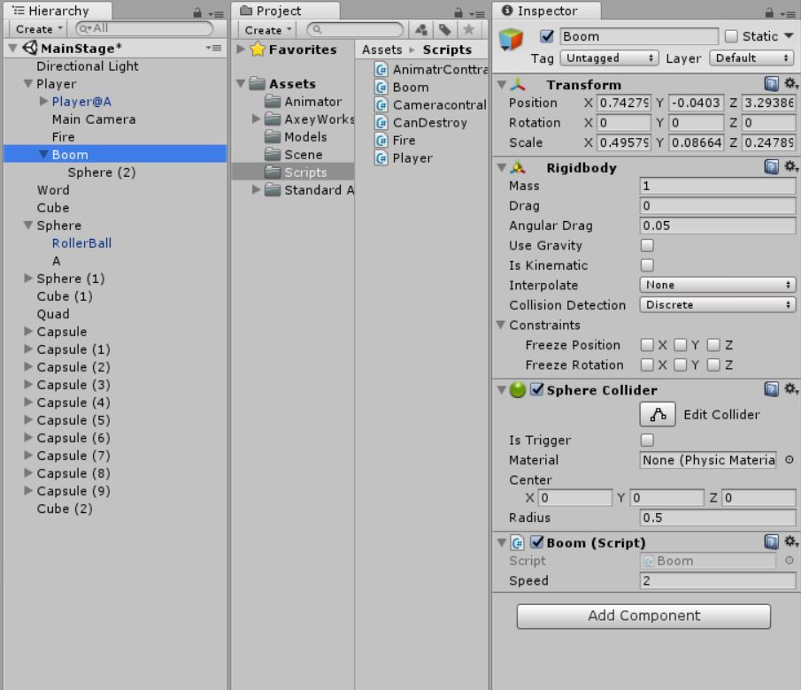 【問題】如何讓子彈跟她碰到的物體破壞掉 @Unity3D 遊戲引擎 哈啦板 - 巴哈姆特