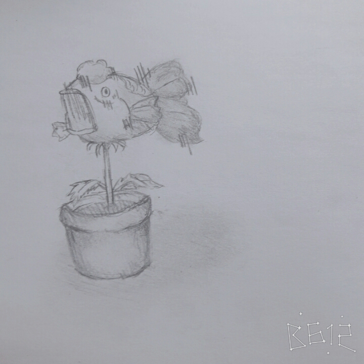 金魚草素描~~ - pochari的創作 - 巴哈姆特