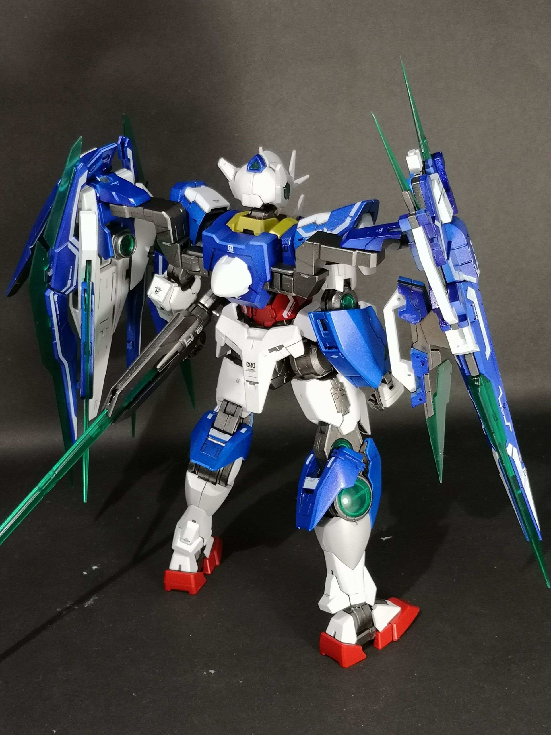 【心得】【作品分享】MG 00Q+BTF劍4 金屬藍紫色+細部分色處理 @模型技術與資訊 哈啦板 - 巴哈姆特