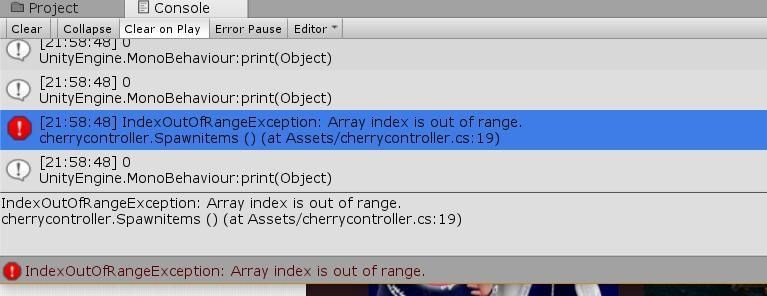 【問題】想請問關於Array index is out of range的問題~ @Unity3D 遊戲引擎 哈啦板 - 巴哈姆特