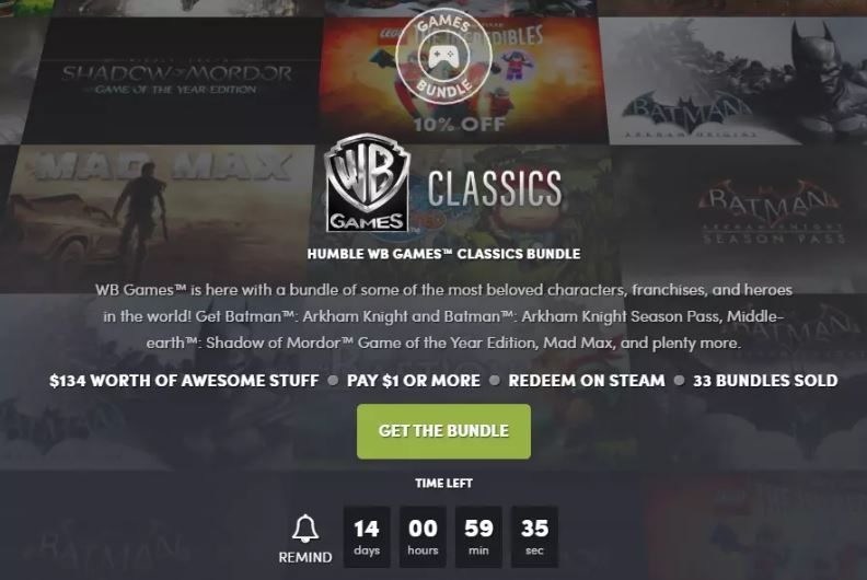 【情報】Humble Bundle 新主包 Humble WB Games Cl @Steam 綜合討論板 哈啦板 - 巴哈姆特