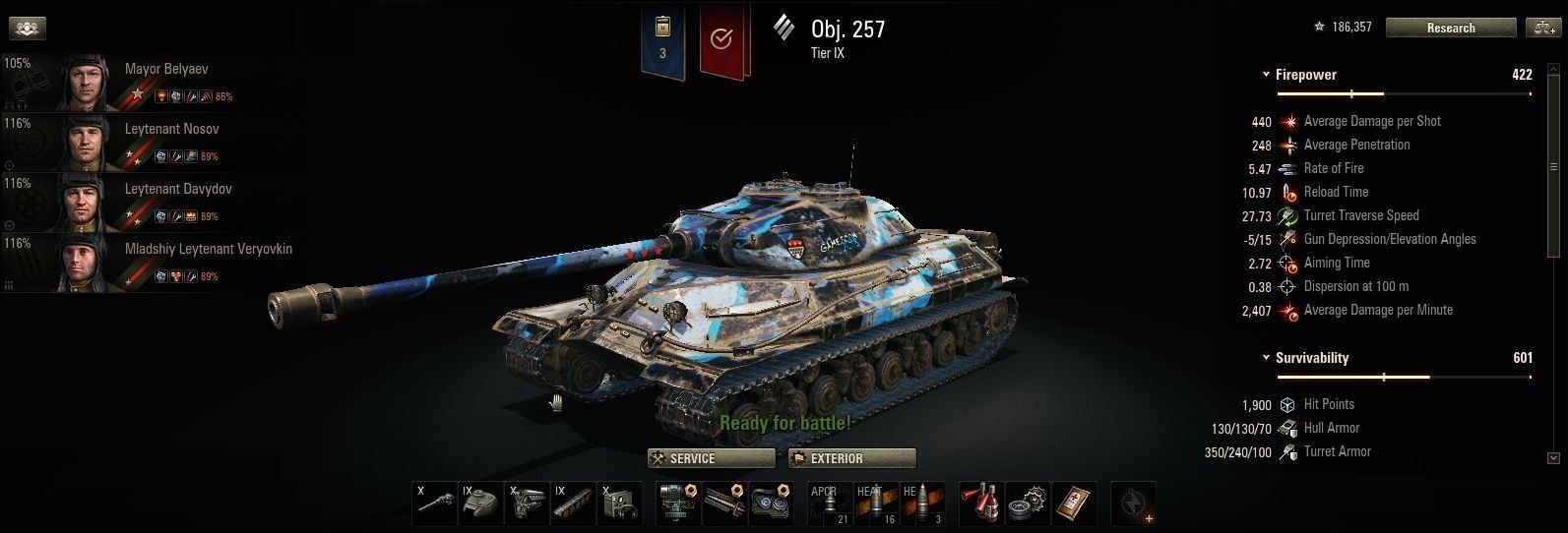 【心得】蘇聯(USSR) Obj. 257 心得 @戰車世界 World of Tanks 哈啦板 - 巴哈姆特