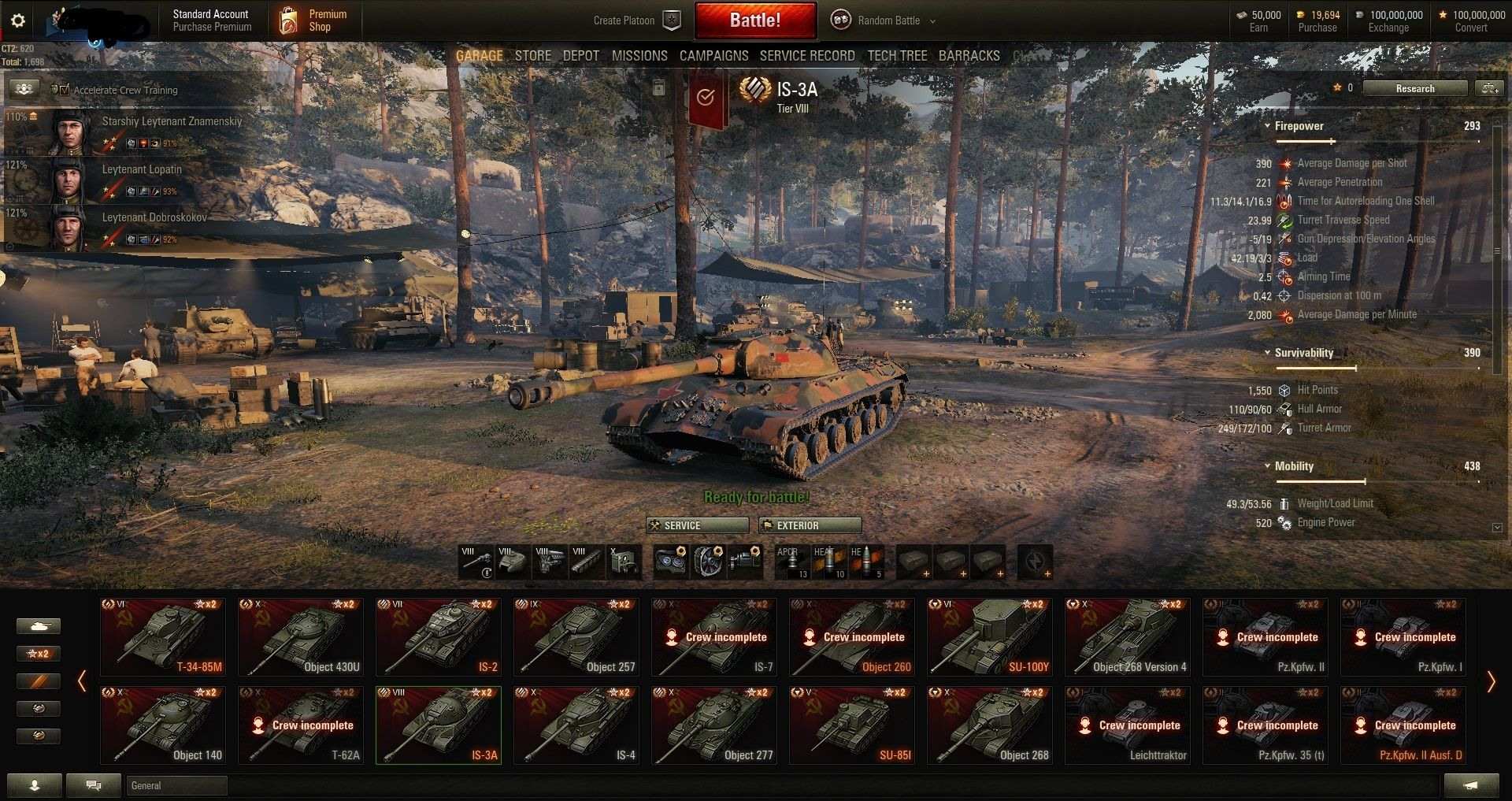 【情報】IS-3A 在1.3測試版中，有自動裝彈系統了... @戰車世界 World of Tanks 哈啦板 - 巴哈姆特