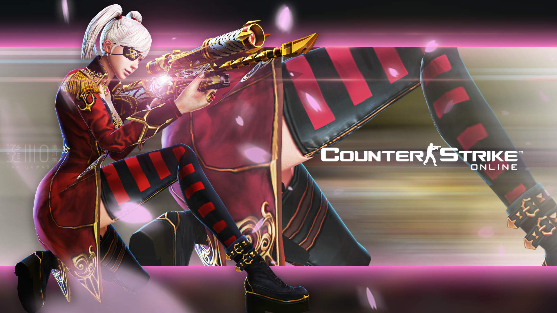 【情報】CSO 白虎 美術圖【櫻氣風發 • M95 虎紋轟雷】Photoshop／闇龍LIVE 直播 @CS Online﹝絕對武力﹞ 哈啦板 ...