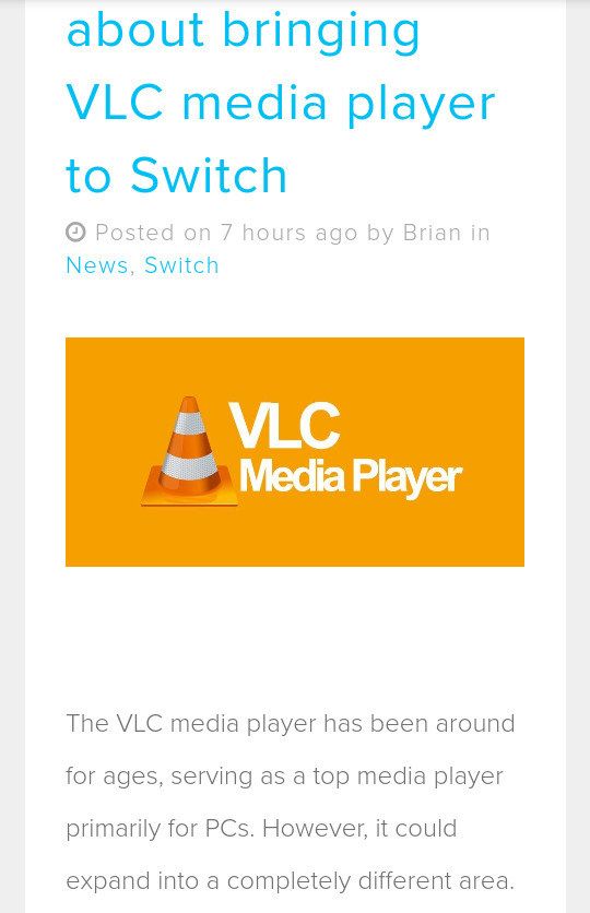【情報】影片播放器VLC 計畫登陸Switch @NS / Nintendo Switch 哈啦板 - 巴哈姆特