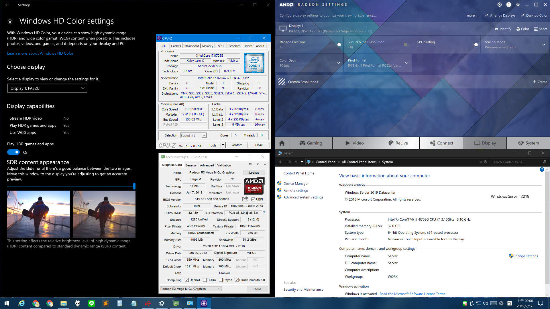 NUC8i7HVK 10-Bit Color, HDR, 4K Questions on Capabilities/Limitations ...