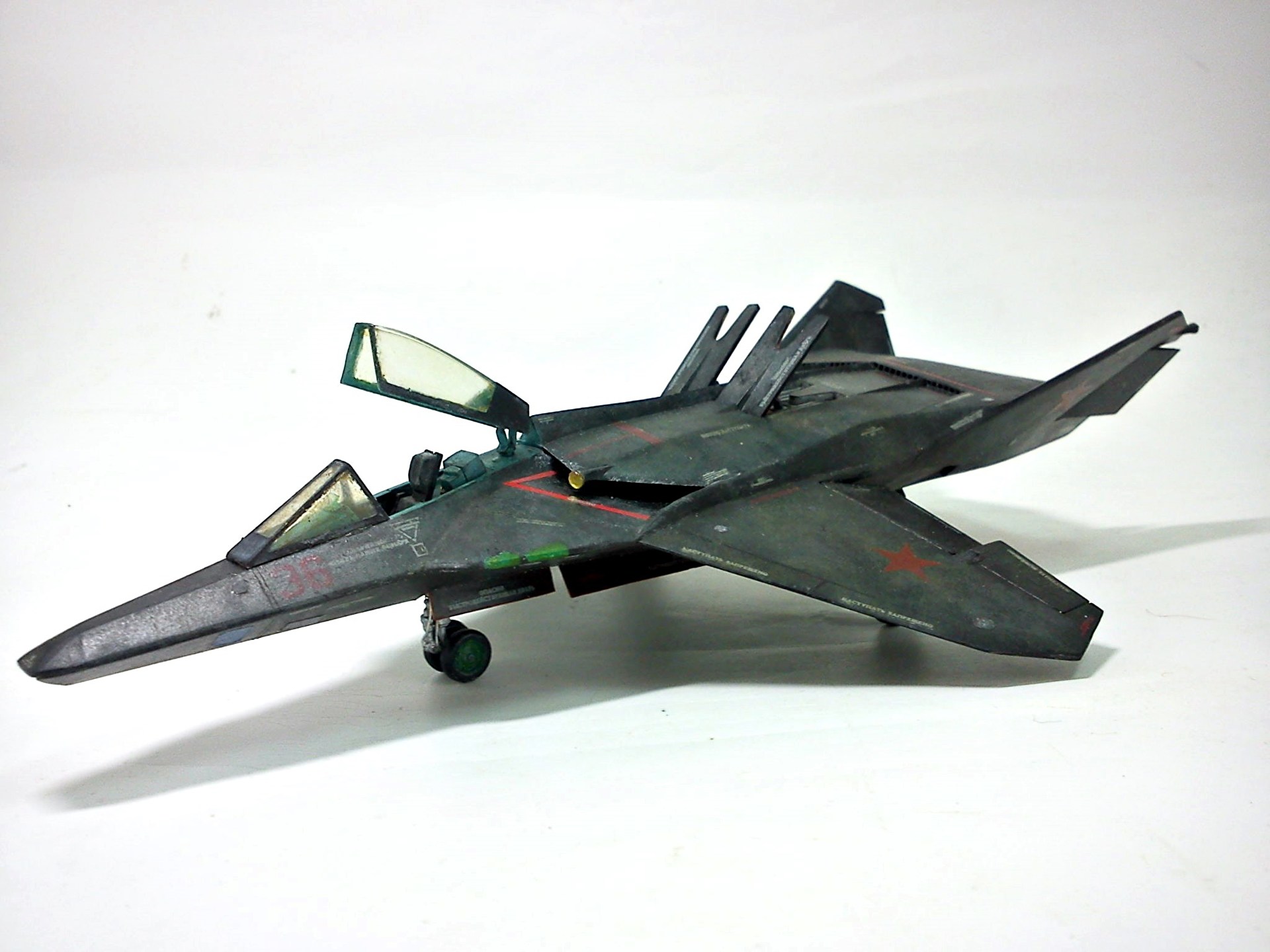 【作品分享】Italeri 1/72 MiG-37B Ferret-E 雪貂隱形戰機 @模型技術與資訊 哈啦板 - 巴哈姆特