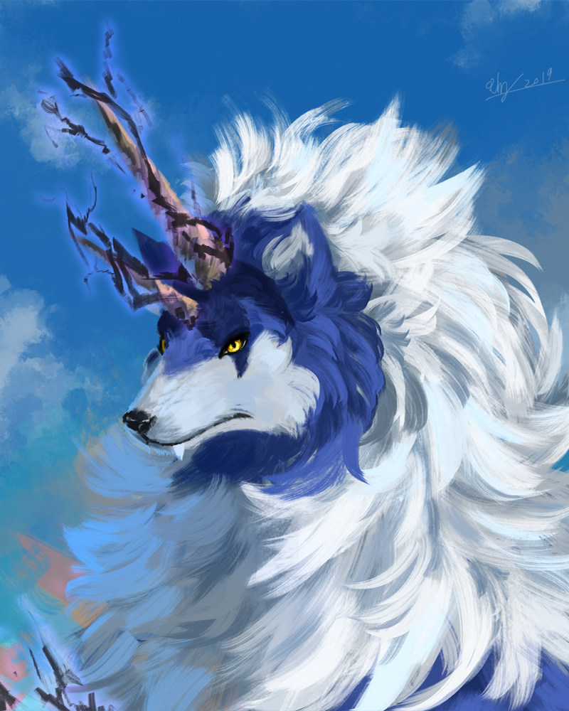 【繪圖】黑嵐星狼 - Tempest Star Wolf @關於我轉生變成史萊姆這檔事 哈啦板 - 巴哈姆特