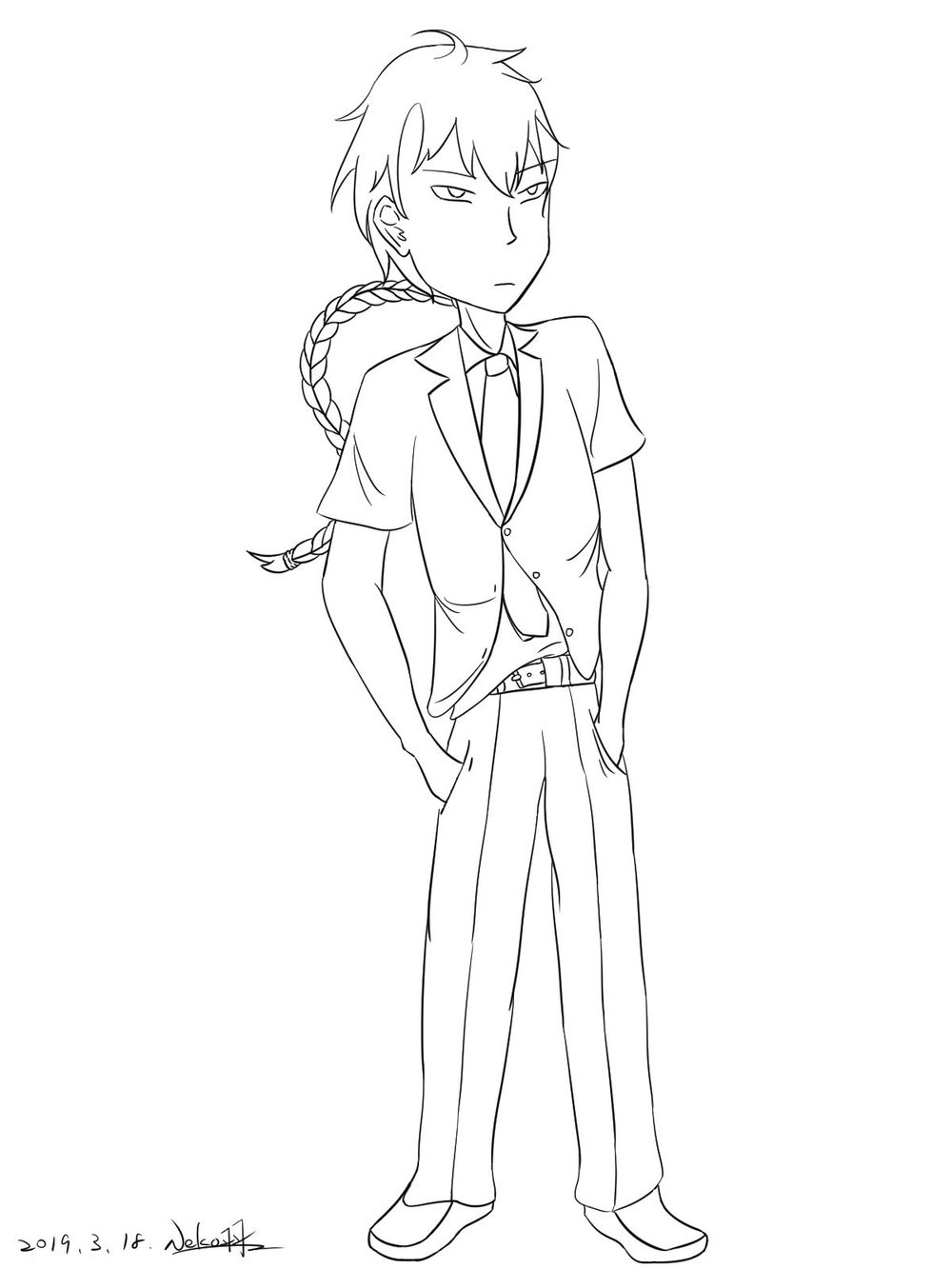 【隨畫】試畫線稿 - s224967199的創作 - 巴哈姆特