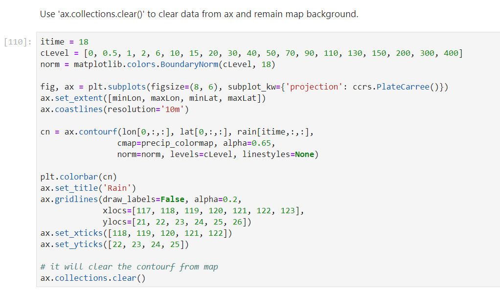(筆記) python的cartopy使用、清除已畫的資料方法 - micky85lu的創作 - 巴哈姆特