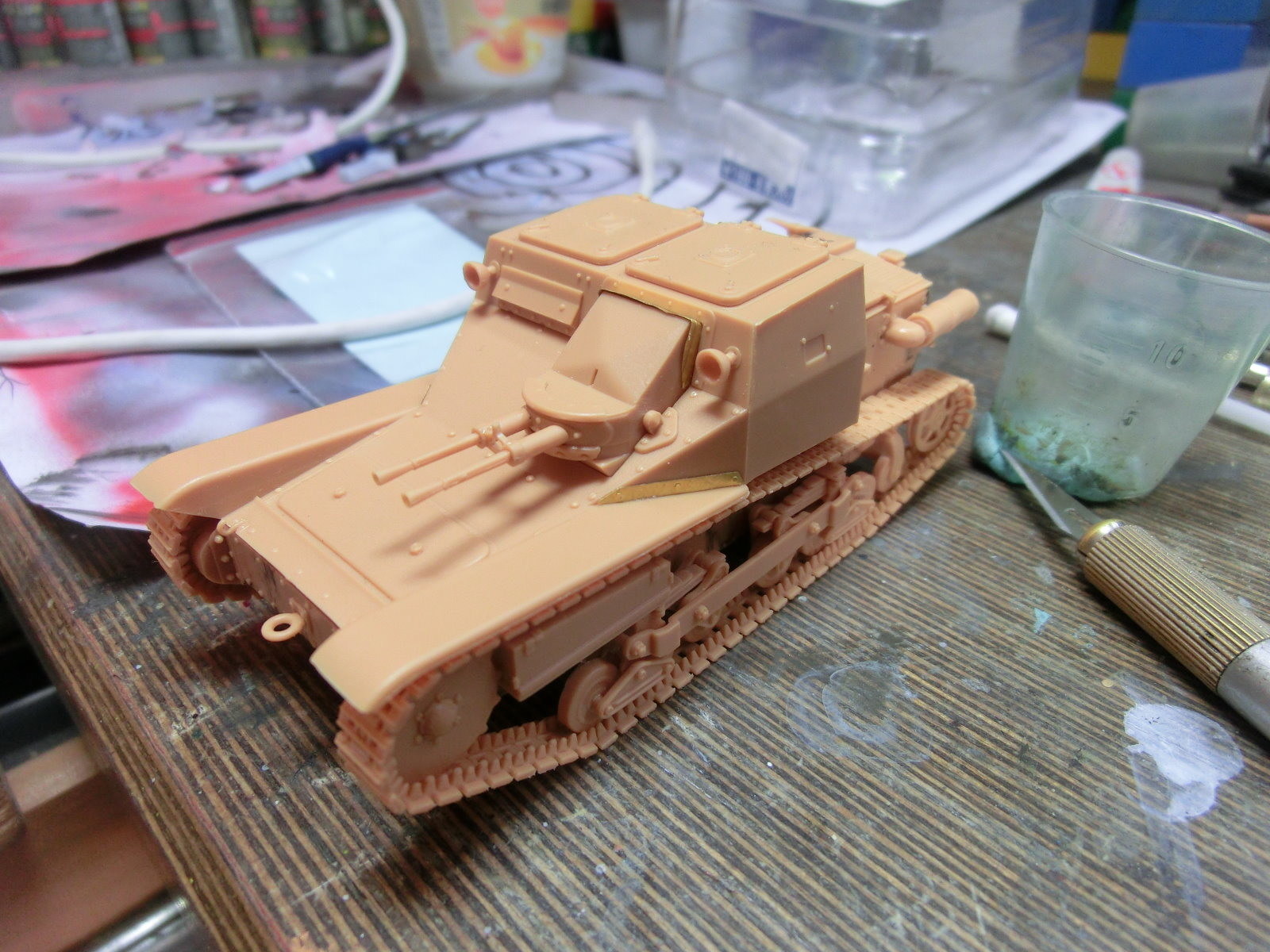 【作品分享】奔馳吧~!CV-33 -小巧義大利精品 @模型技術與資訊 哈啦板 - 巴哈姆特