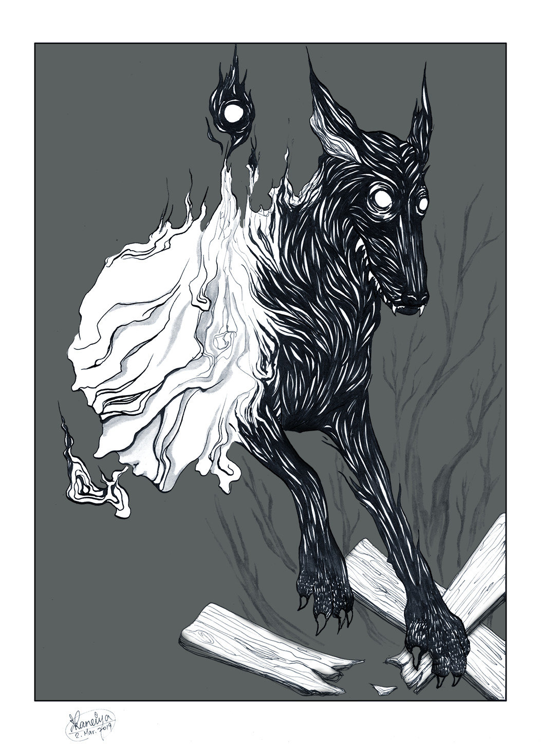 第二天主題：Black Shuck - kaneiya的創作 - 巴哈姆特