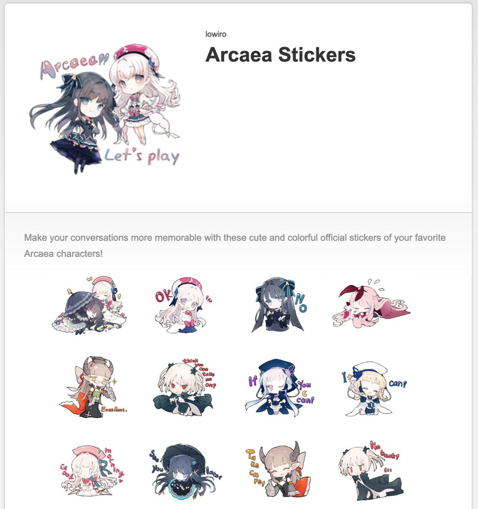 【情報】官方Line貼圖 @Arcaea 哈啦板 - 巴哈姆特