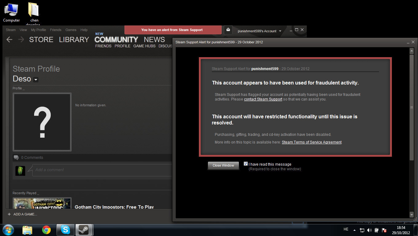 【情報】Steam Ban的各種類型 @Steam 綜合討論板 哈啦板 - 巴哈姆特