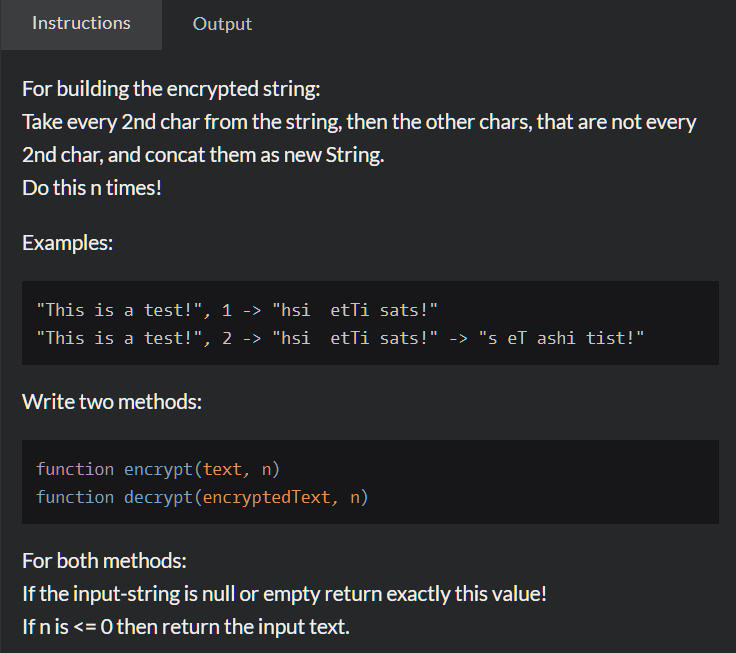 【問題】codewars 新手練習問題 Alternating Split @程式設計板 哈啦板 - 巴哈姆特