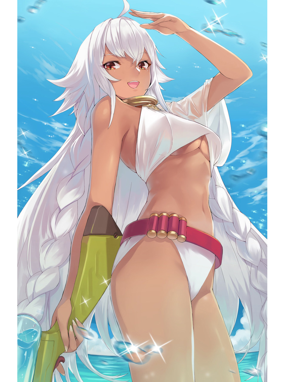 【FF34宣傳】【繪圖】FGO+BIKE+泳裝師匠/黑貞/印度貞 @Fate/Grand Order 哈啦板 - 巴哈姆特