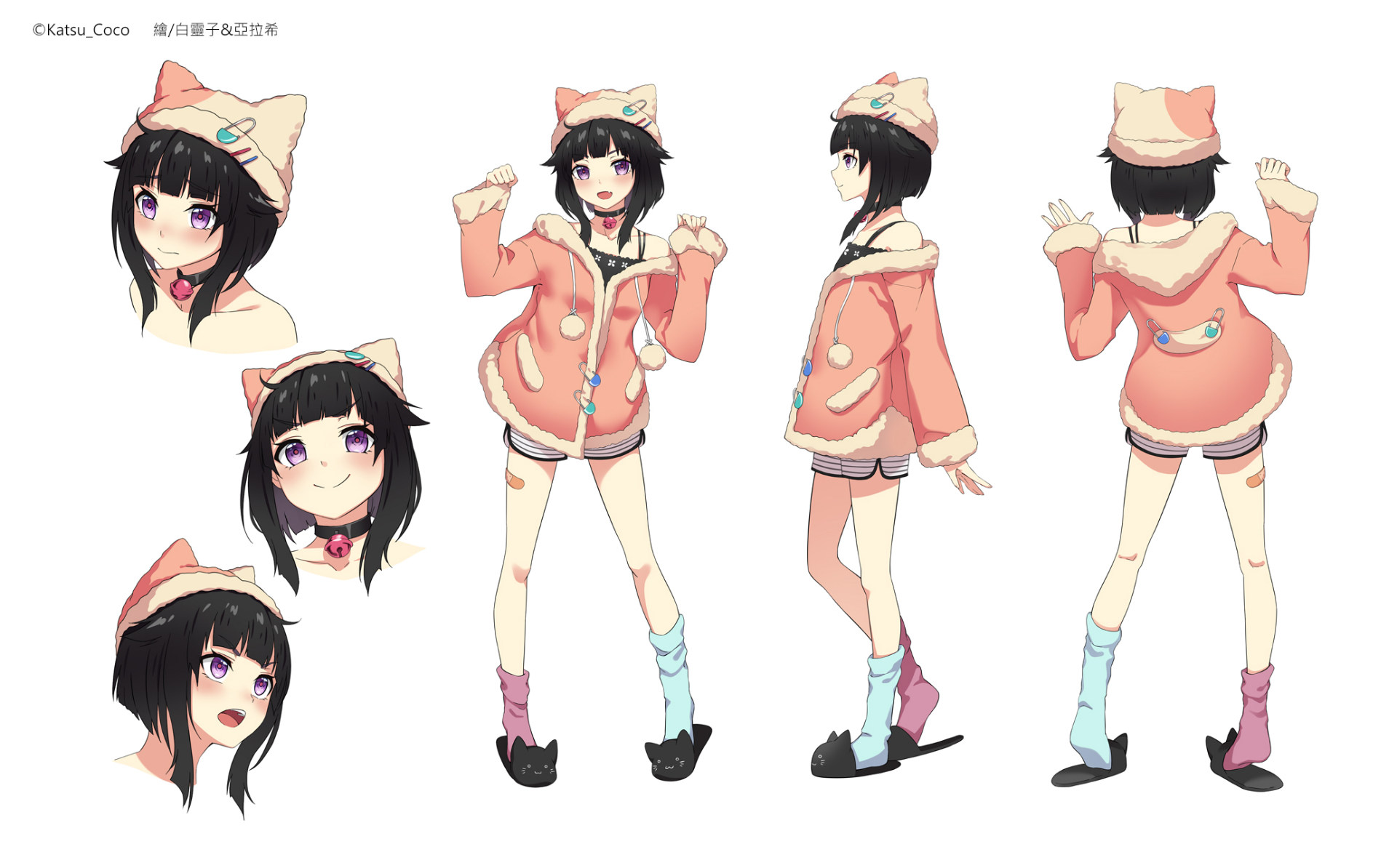 [達人專欄] Vtuber─Katsu_Coco設定圖 - h6x6h的創作 - 巴哈姆特