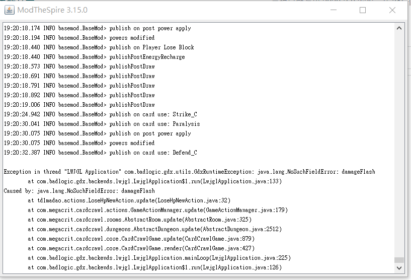 【問題】MOD閃退 @Slay the Spire 哈啦板 - 巴哈姆特