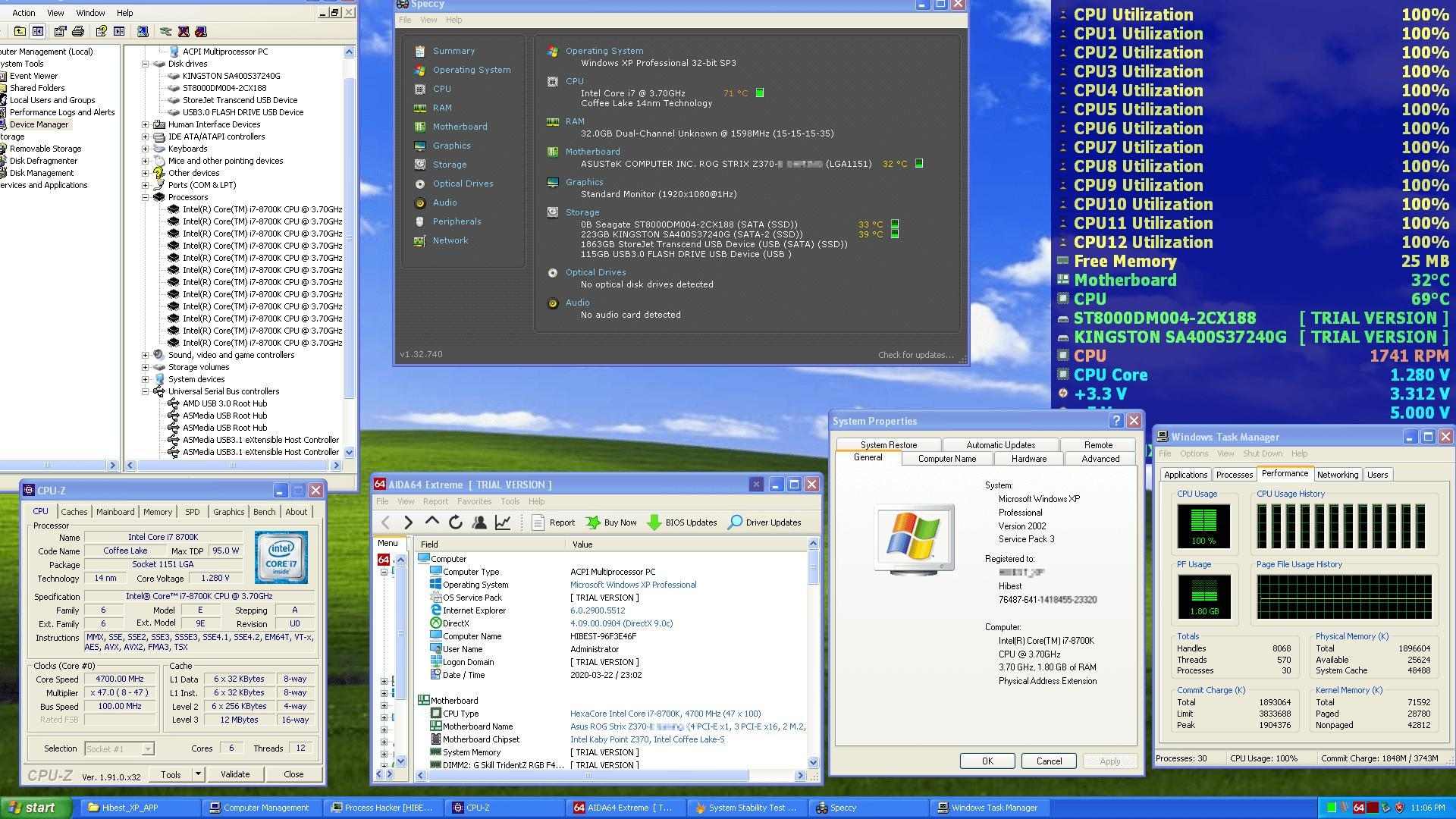 【心得】恐怖14奈米 12核心 Windows XP來啦 ，1151腳位安裝XP教學 @電腦應用綜合討論 哈啦板 - 巴哈姆特