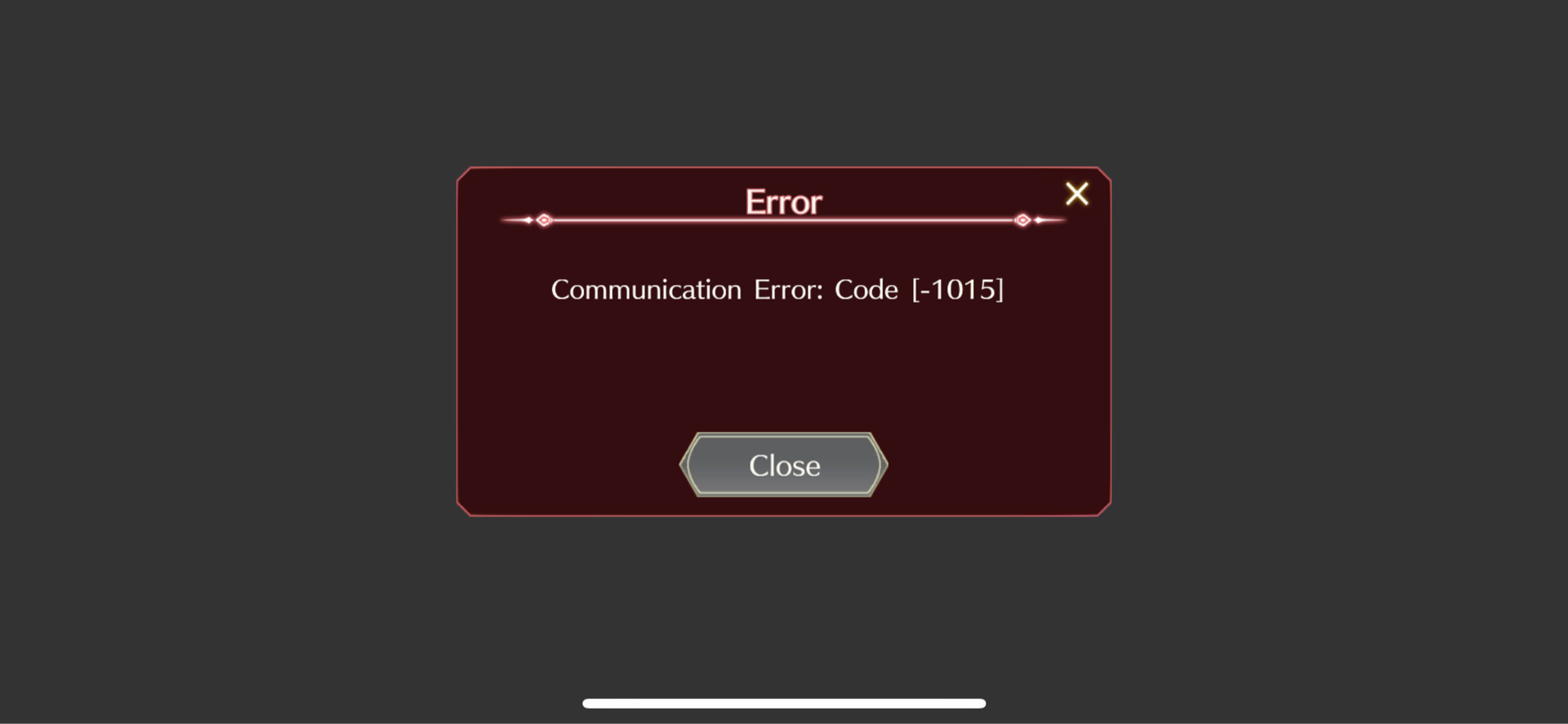 【問題】Error:code. -1015 @Tales of Crestoria 哈啦板 - 巴哈姆特