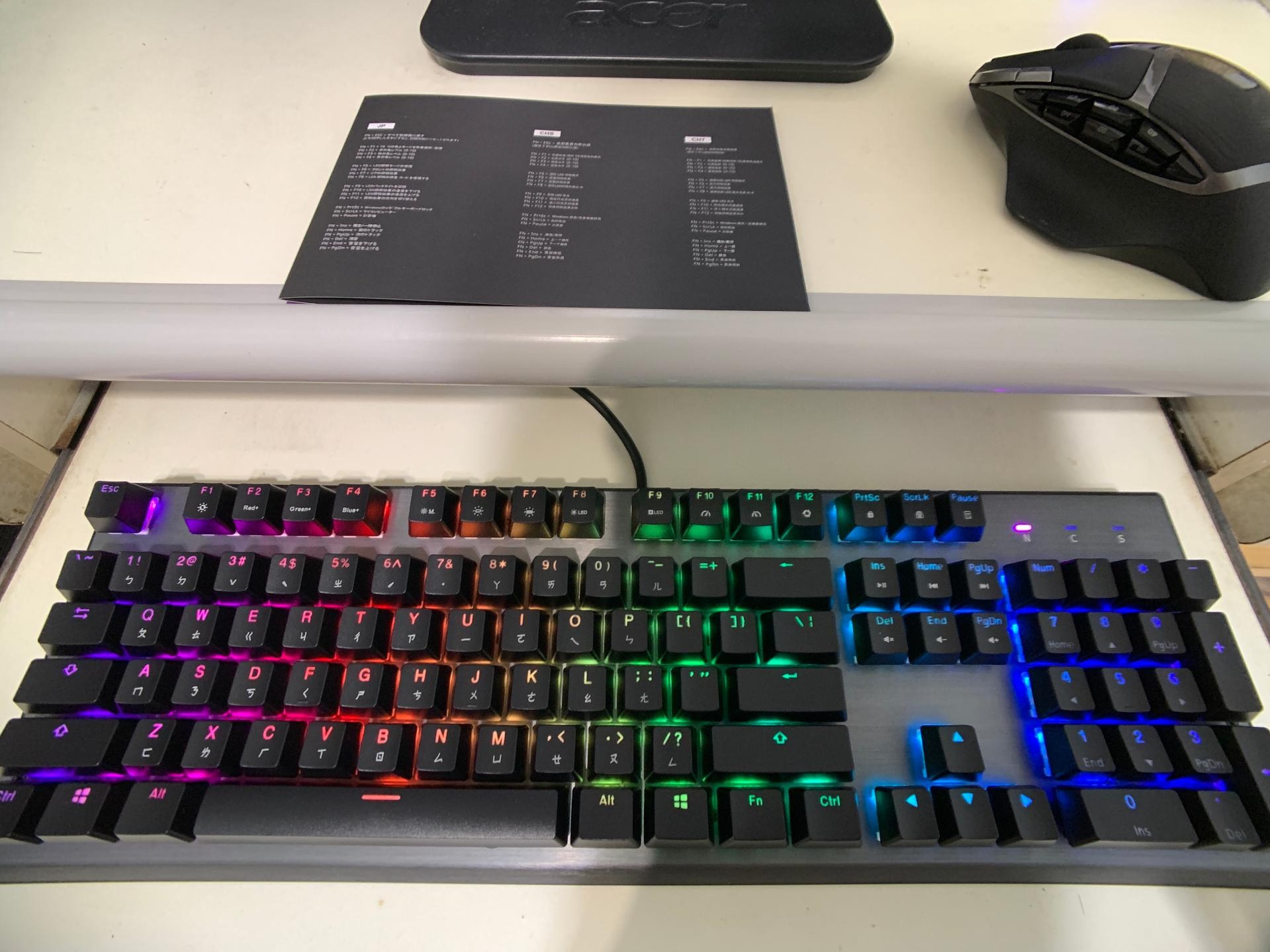 【開箱】平價也能有RGB，CK350機械鍵盤小開箱 @電腦應用綜合討論 哈啦板 - 巴哈姆特