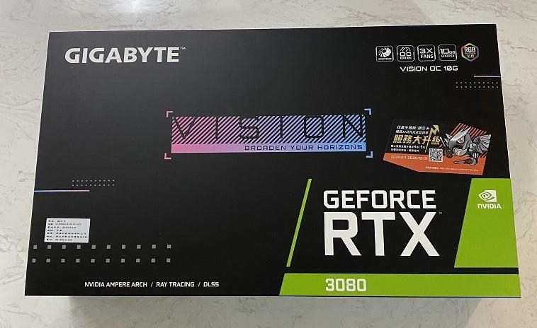 【心得】今晚我想來開箱一張 GIGABYTE VISION 銀白色 RTX 3080 @電腦應用綜合討論 哈啦板 - 巴哈姆特