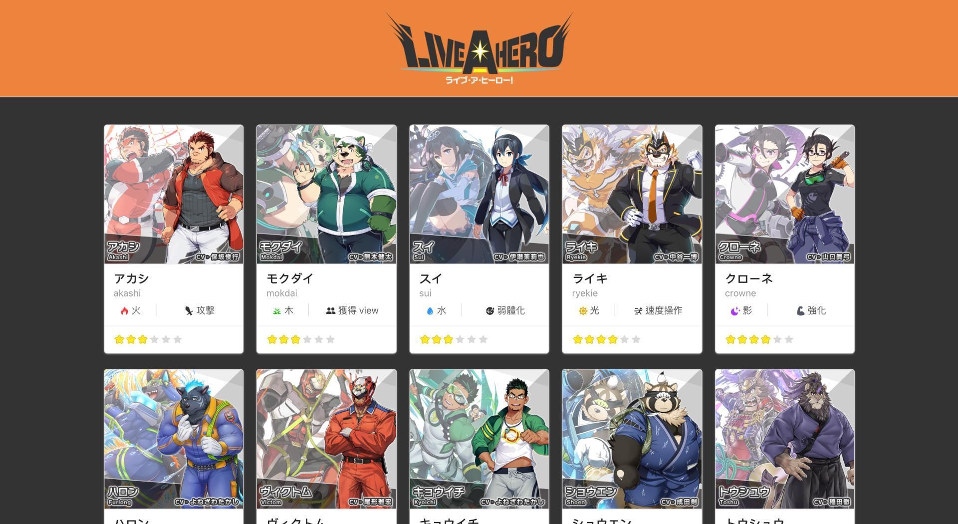 【攻略】所有英雄、助手資料站（技能說明已全面中譯） @LIVE A HERO 哈啦板 - 巴哈姆特