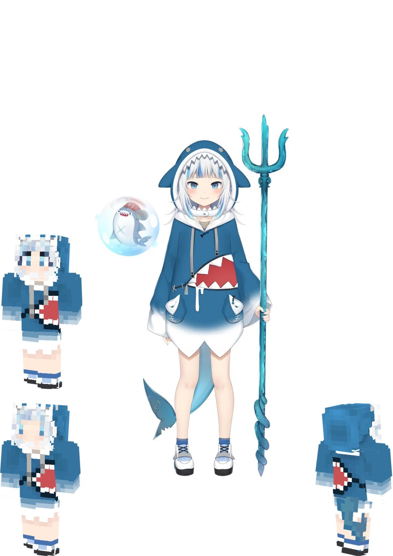 【將將小品】2022/03/21 Ouro Kronii 不定時新增 Vtuber SKIN @Minecraft 我的世界（當個創世神） 哈 ...