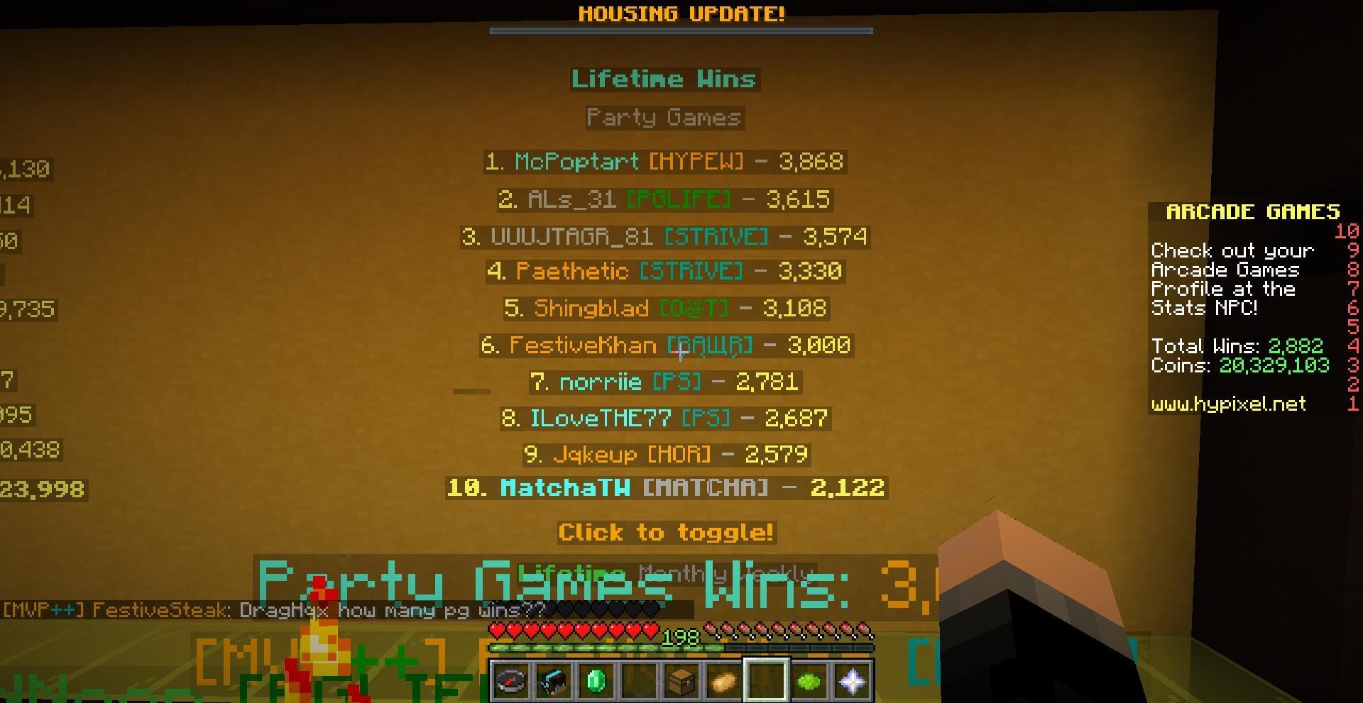 Hypixel party games Top10 !!! - dave123的創作 - 巴哈姆特