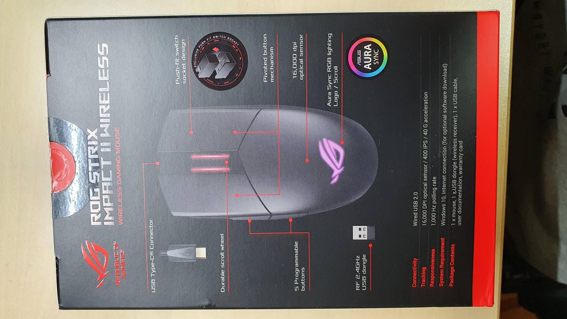 【心得】ROG STRIX IMPACT II WIRELESS 開箱分享 @電腦應用綜合討論 哈啦板 - 巴哈姆特