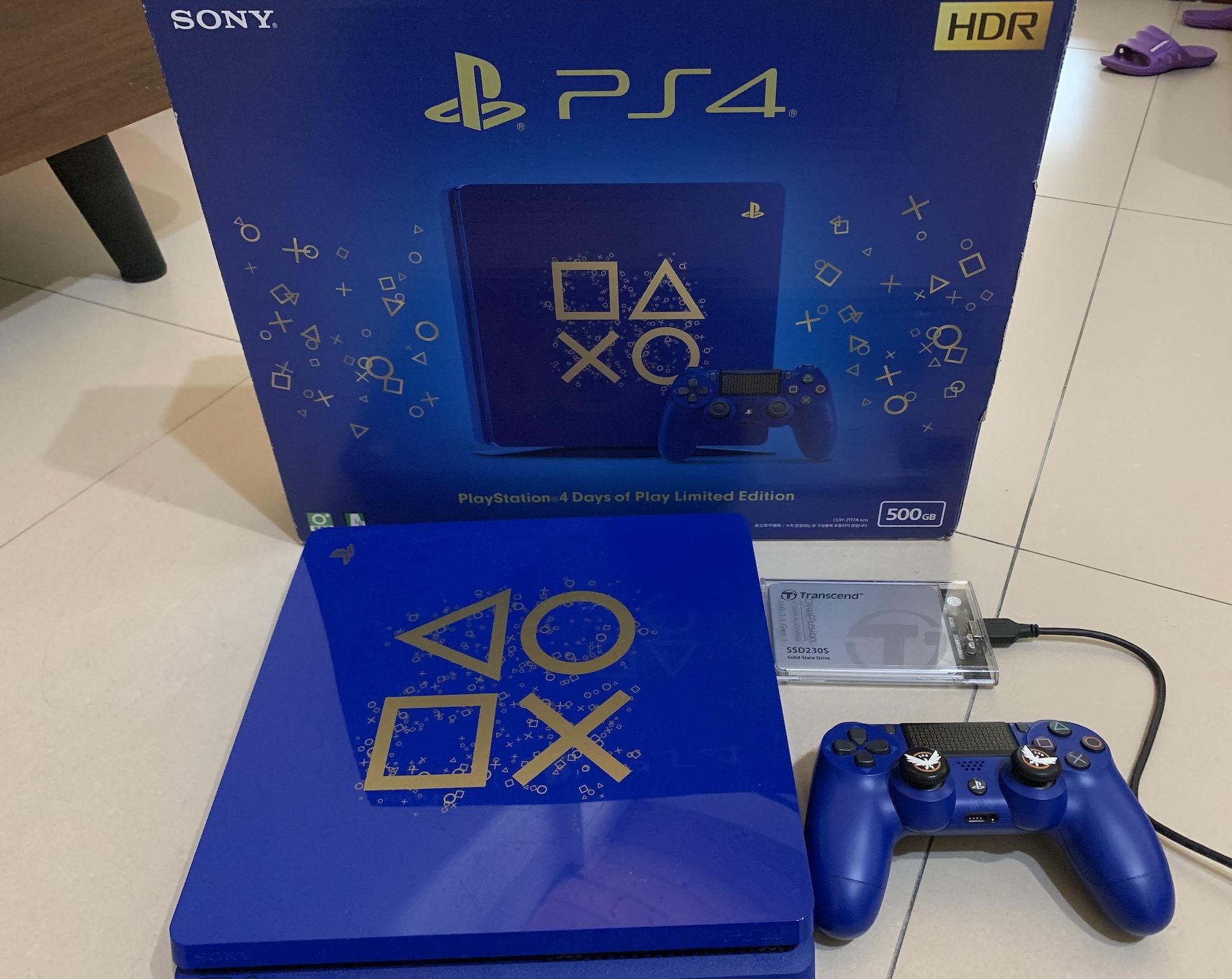 【閒聊】(售)PS4 主機 限量特飾版Slim 500G ※Days of Play Limited Edition 4500$ @ACG二手交易板 哈啦板 - 巴哈姆特