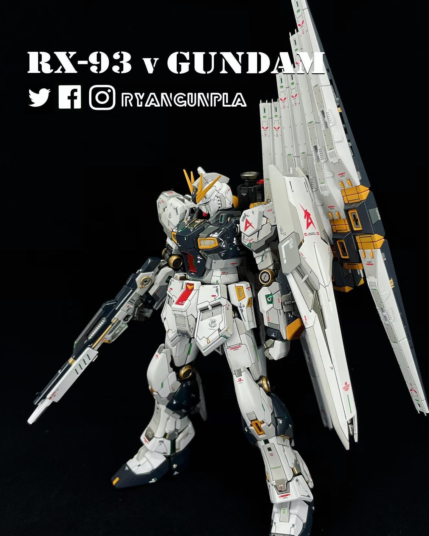 【作品分享】RG RX-93 ν Gundam + GK套件 + 蝕刻片 @模型技術與資訊 哈啦板 - 巴哈姆特