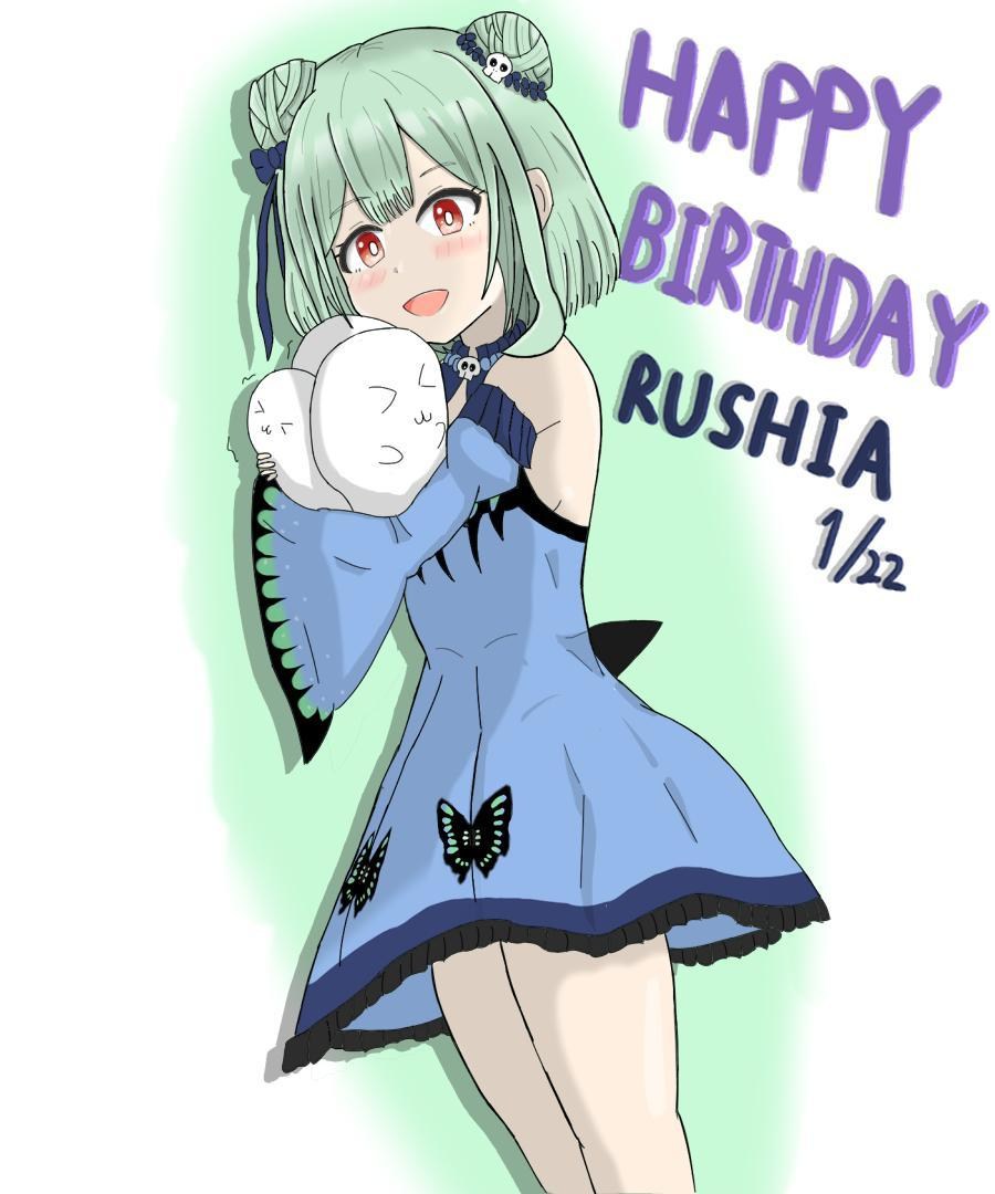 [繪圖]Happy Birthday Rushia! @虛擬 Youtuber（Vtuber） 哈啦板 - 巴哈姆特