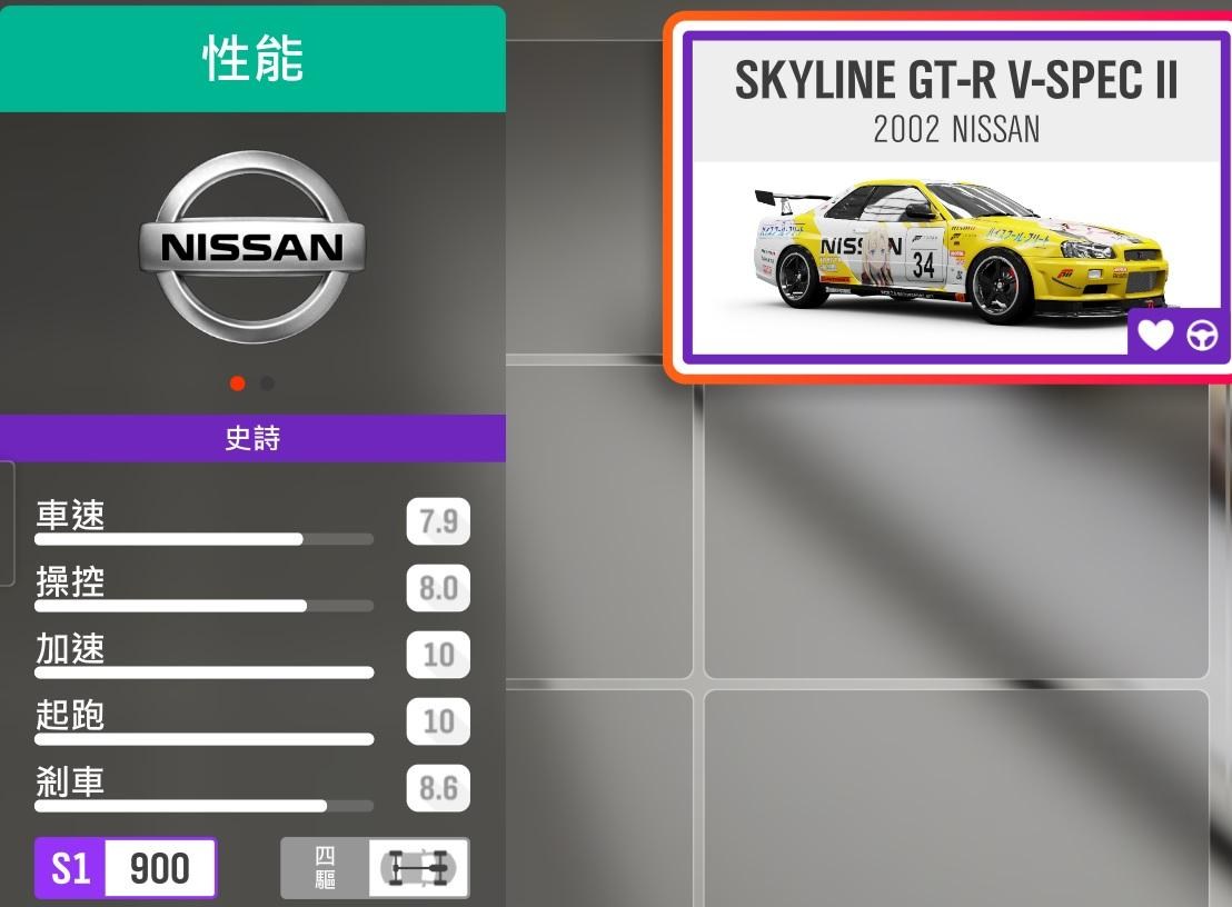 【心得】FH4 GTR R32、R34調校分享 @極限競速 哈啦板 - 巴哈姆特