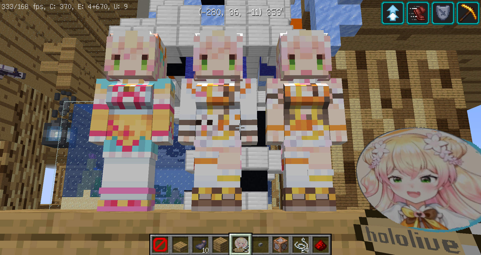 RE:【心得】[1.16+]想讓hololive成員陪你戰鬥嘛 hololive材質包出爐!! (2021/2/1更新v1.2版本 新增 ...