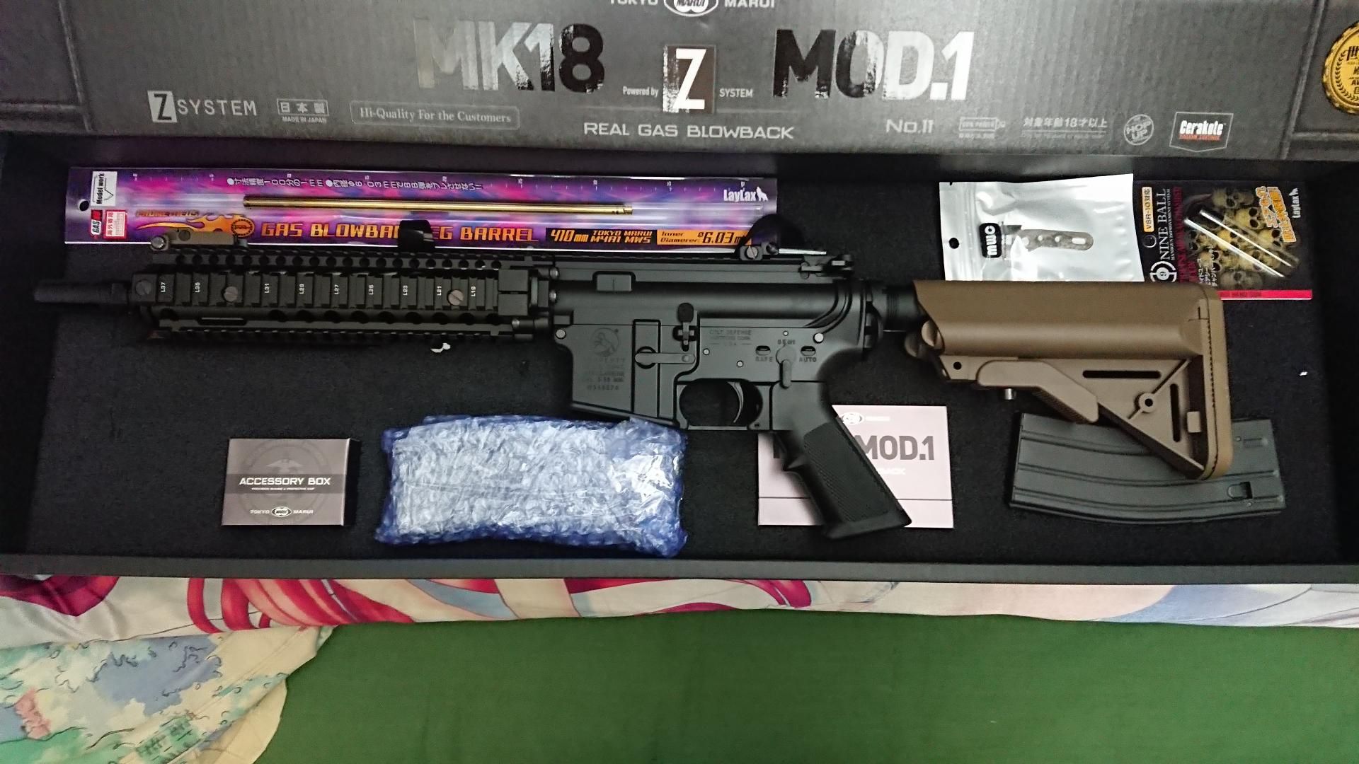 【心得】TOKYO MARUI MK18 MOD1 GBB 簡單開箱 @野戰 (生存) 遊戲 哈啦板 - 巴哈姆特