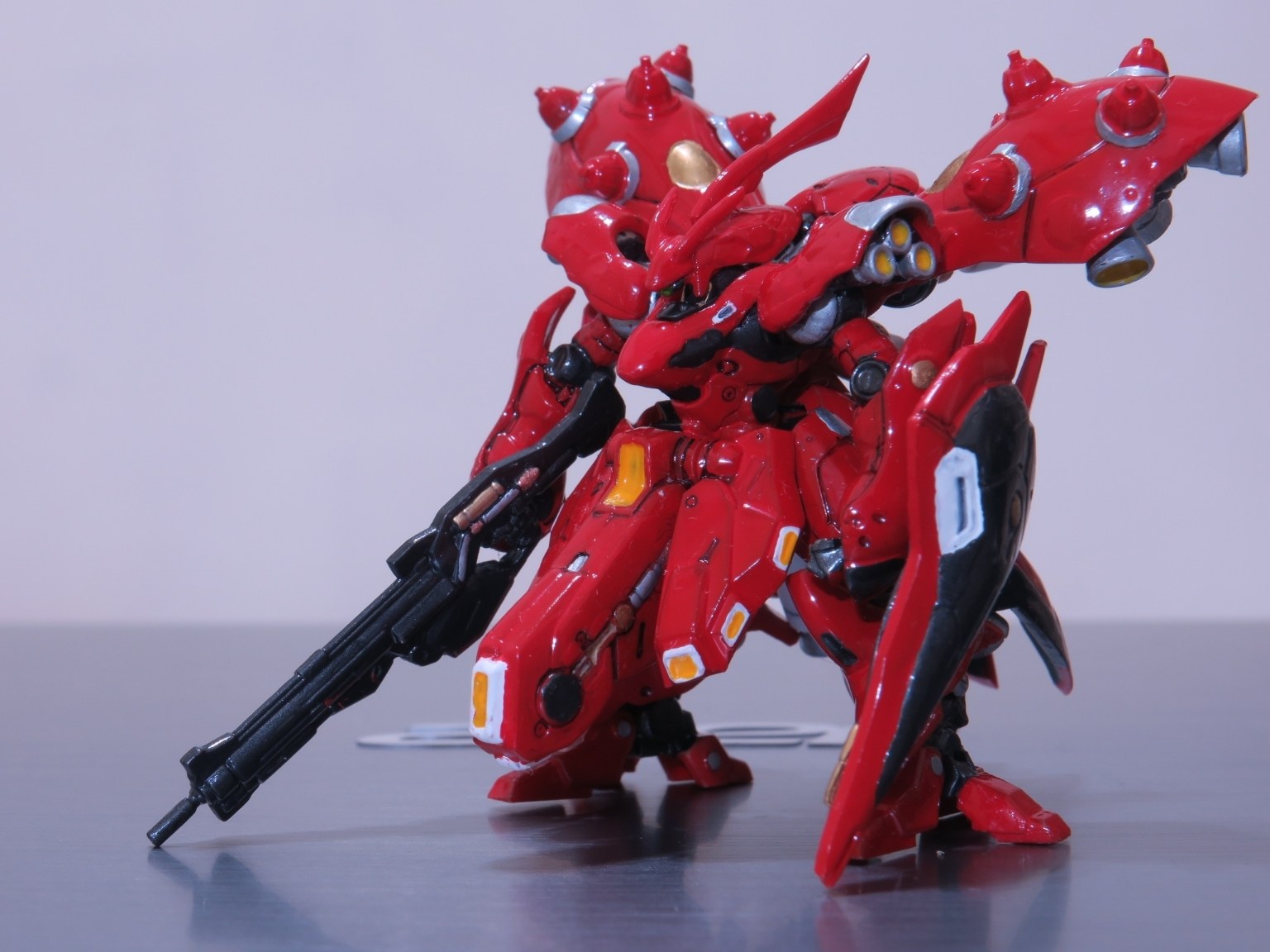 【作品分享】Gundam Artifact - Nightingale 微縮鋼彈盒玩 夜鶯 超傷眼筆塗 @模型技術與資訊 哈啦板 - 巴哈姆特