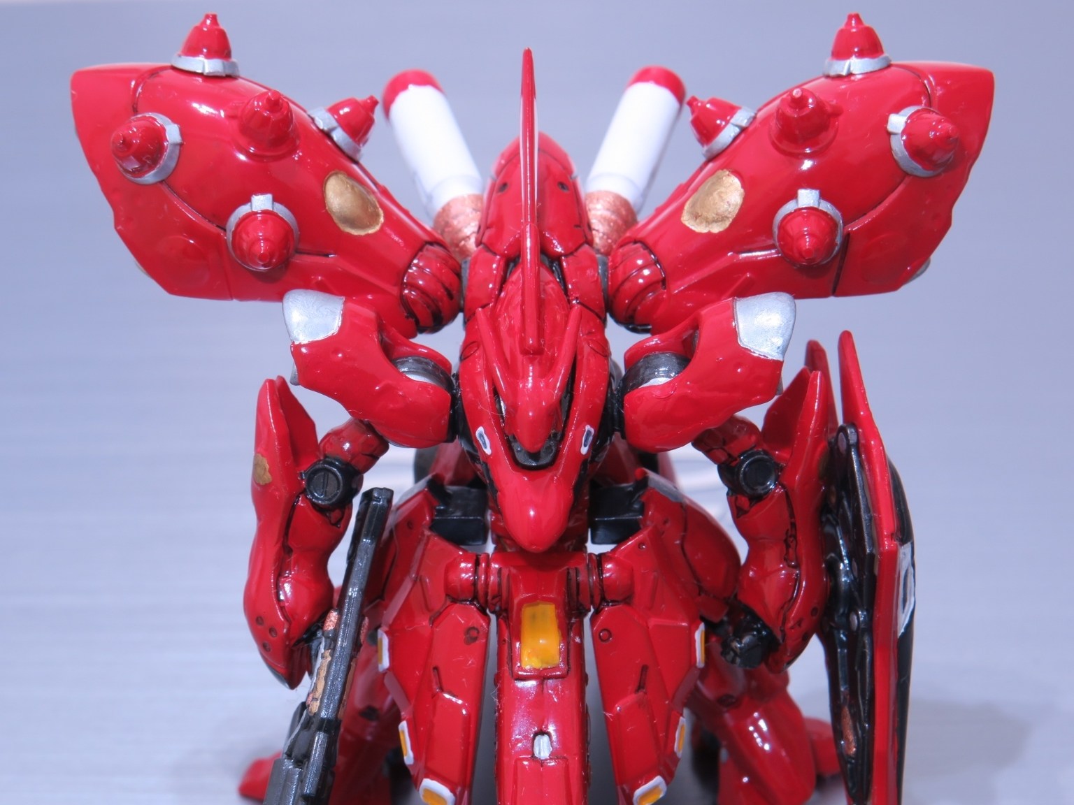 【作品分享】Gundam Artifact - Nightingale 微縮鋼彈盒玩 夜鶯 超傷眼筆塗 @模型技術與資訊 哈啦板 - 巴哈姆特