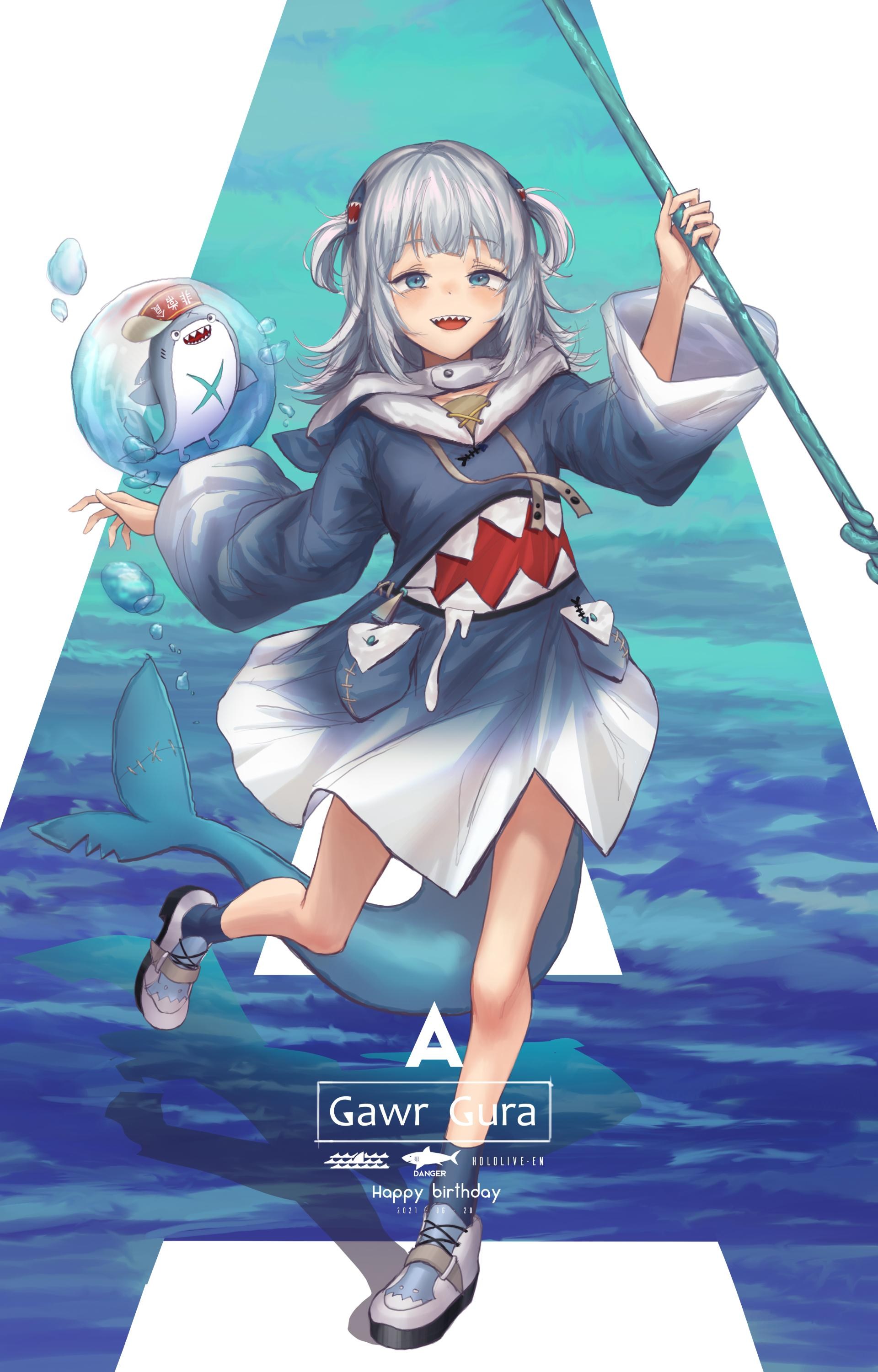 【繪圖】Gawr Gura @虛擬 Youtuber（Vtuber） 哈啦板 - 巴哈姆特
