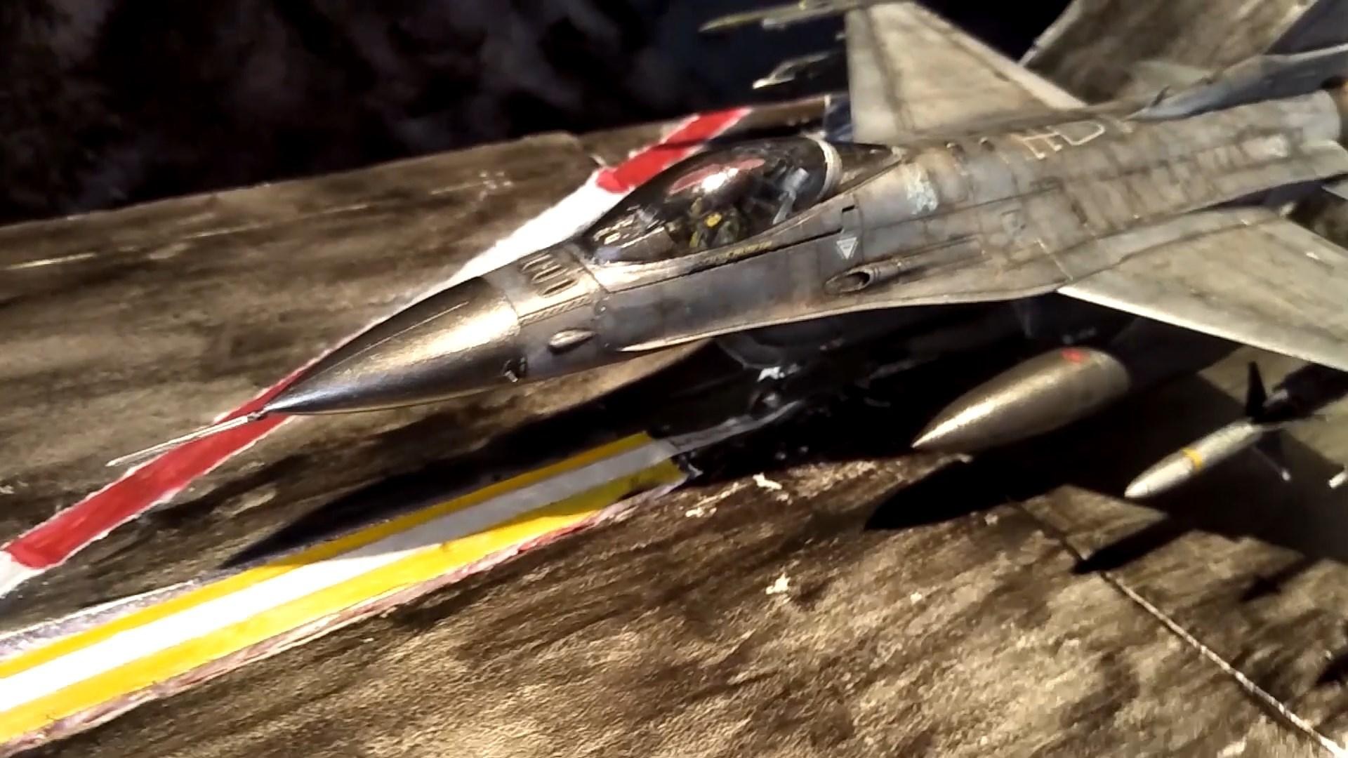 【作品分享】F-16CJ @模型技術與資訊 哈啦板 - 巴哈姆特