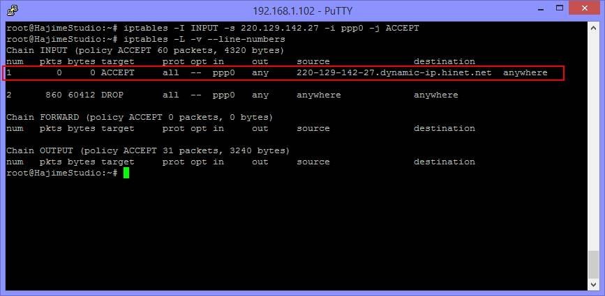 [Linux] PPPOE固定IP架站備忘錄 (續) - iptables防火牆 - ultimagic的創作 - 巴哈姆特