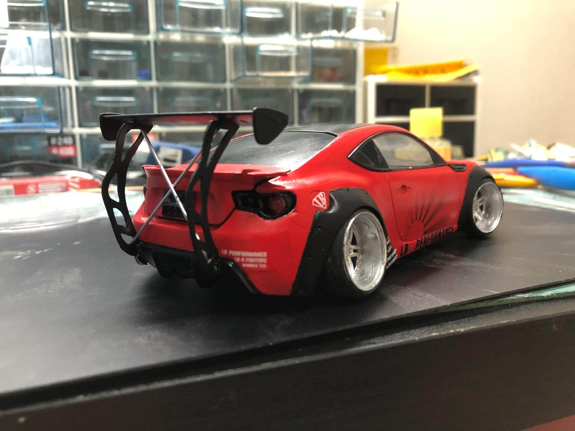 【作品分享】Aoshima Subaru BRZ 1/24 改LB-Work @模型技術與資訊 哈啦板 - 巴哈姆特
