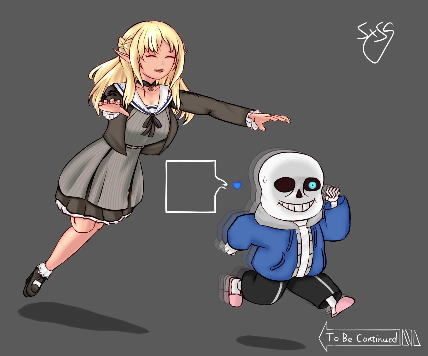 【繪圖】逃げるSANS!! @虛擬 Youtuber（Vtuber） 哈啦板 - 巴哈姆特