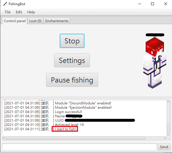 【密技】自動釣魚神器 FishingBot (適用於1.8~1.17 僅用於多人) @Minecraft 我的世界（當個創世神） 哈啦板 - 巴哈姆特